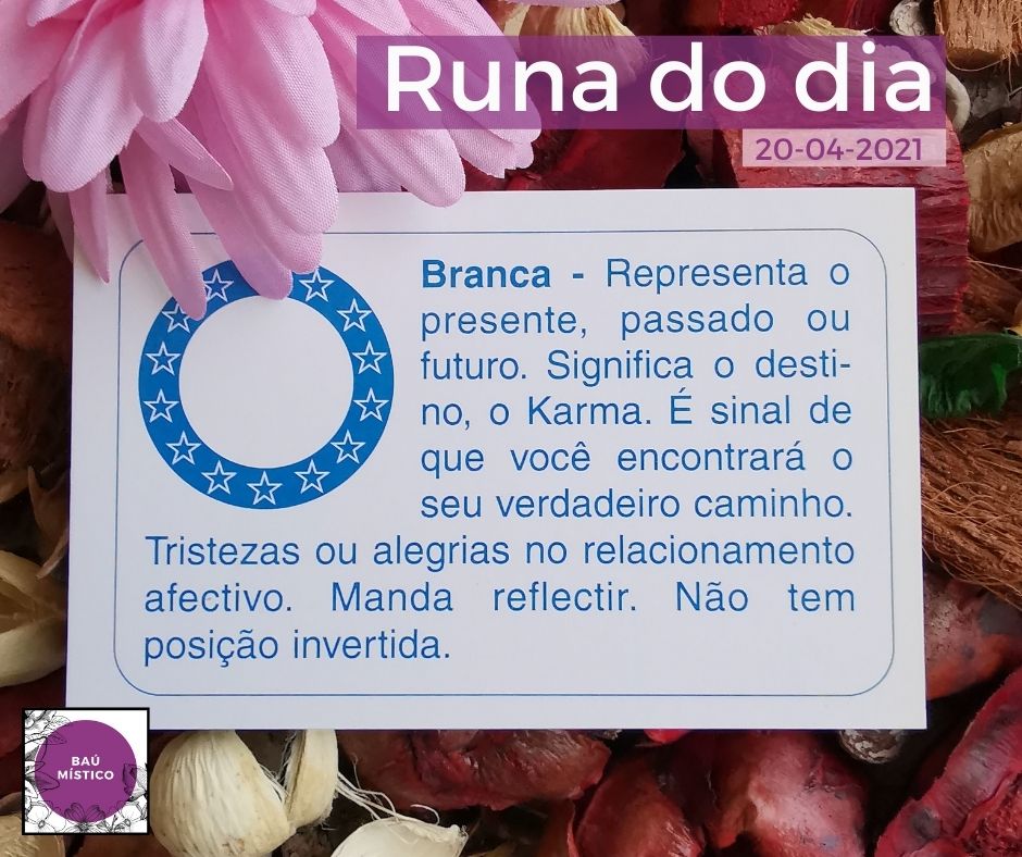 runa do dia facebook baumistico 20-04-2021 - Baú Místico